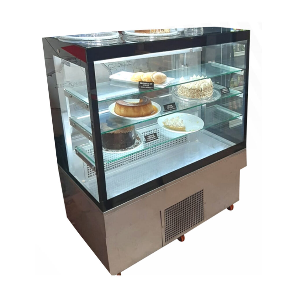 Exhibidora Cuadrada Refrigerada - Frio Aceros